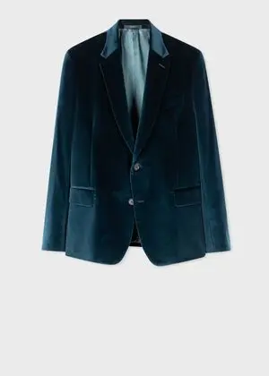Paul Smith The Soho Tailored-fit Velvet Blazer - Blue