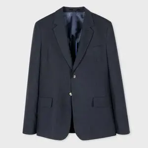 Paul Smith Linen Buggy-lined Blazer - Blue