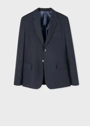 Paul Smith Linen Buggy-lined Blazer - Blue