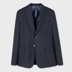 Paul Smith Navy Linen Buggy-lined Blazer Navy
