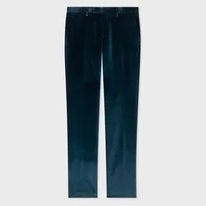 Paul Smith Slim-fit Velvet Pants - Blue