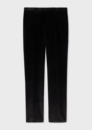 Paul Smith Slim-fit Velvet Trousers - Black