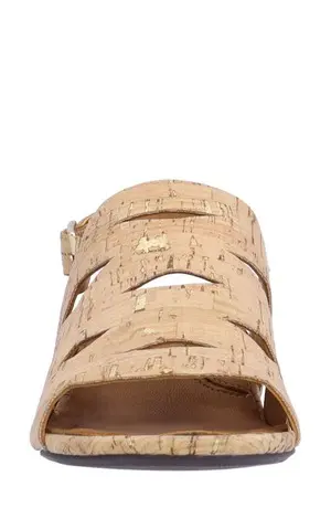 L'AMOUR DES PIEDS Elloise Slingback Sandal - Natural/ Gold