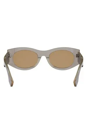 Fendi Roma 52mm Oval Sunglasses - Beigo