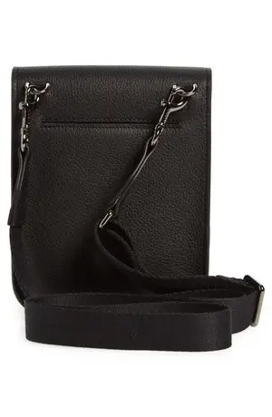 Akris Mini Anouk Leather Crossbody Bag - Black