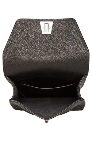 Akris Mini Anouk Leather Crossbody Bag - Black