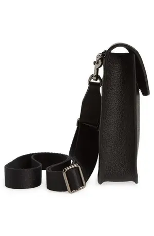 Akris Mini Anouk Leather Crossbody Bag - Black