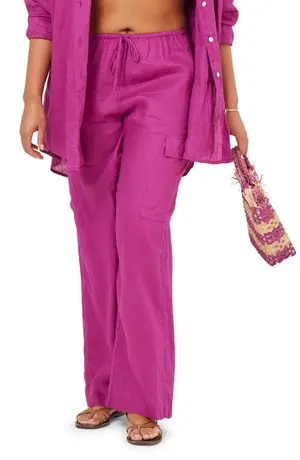 L*Space LSPACE Sundown Cargo Pants Berry