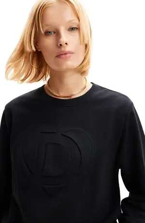 Desigual Imagotype Embossed Sweatshirt