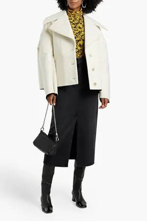 Marni Wool-blend Felt Jacket - Off-white