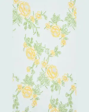 Janavi Colorful Floral Merino Wool & Silk Scarf