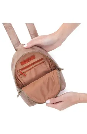 Hobo Fern Leather Sling Bag - Hazel