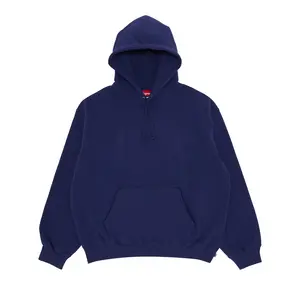 Supreme Satin Appliqué Hooded Sweatshirt - Blue