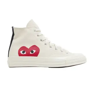 CONVERSE Comme Des Garçons Play X Chuck 70 High - Cream