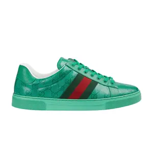 Gucci Ace Gg Crystal Sneakers - Green