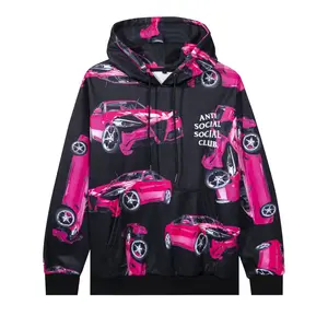 ANTI SOCIAL SOCIAL CLUB 3am On Melrose All Over Hoodie - Black