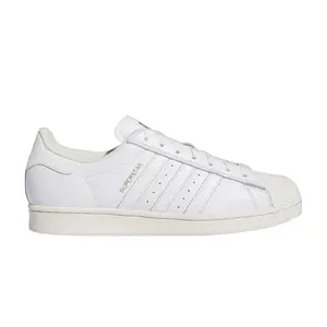 Adidas Superstar Adv Cracked Leather Sneakers - White