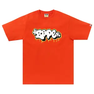 BAPE Graffiti Logo Tee 'orange' Orange