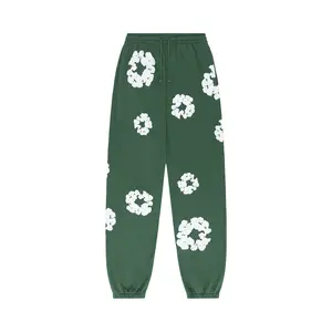 DENIM TEARS Cotton Wreath Sweatpants Green
