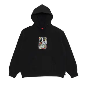 Supreme Neil Blender Mosaic Hooded Sweatshirt - Black