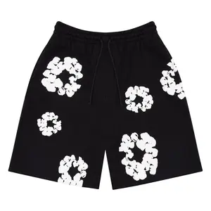 DENIM TEARS The Cotton Wreath Shorts - Black