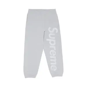 Supreme Satin Appliqué Sweatpant 'ash - Grey
