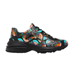 Gucci The North Face X Rhyton Allover Logo Sneakers - Black