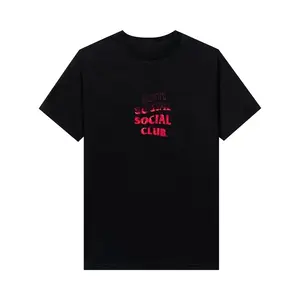 ANTI SOCIAL SOCIAL CLUB Fire Inside Pink Flame Tee - Black