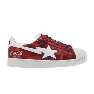 A BATHING APE Coca-cola X Skullsta '30th Anniversary' Sneaker - Red
