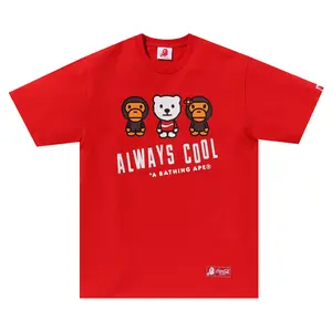 A BATHING APE X Coca-cola Milo Tee - Red