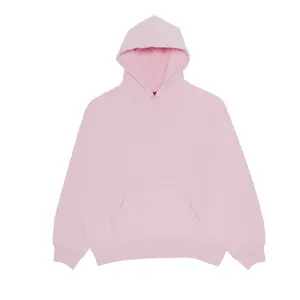 Supreme Satin Appliqué Hooded Sweatshirt - Pink