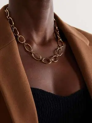 FOUNDRAE Oval Link 18-karat Chain Necklace