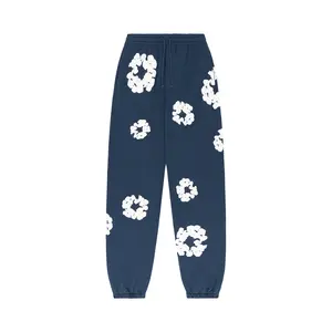DENIM TEARS Cotton Wreath Sweatpants - Blue