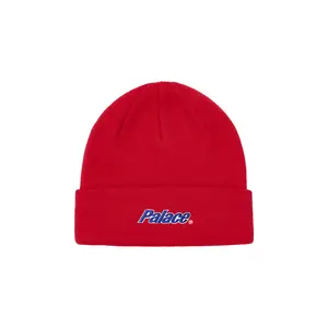 PALACE Palace Lowercase Cuff Beanie Red