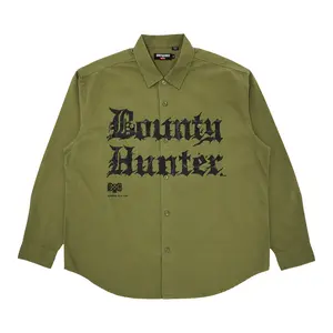 Supreme X Bounty Hunter Ripstop Shirt 'olive - Green