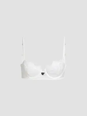 Kiki De Montparnasse Jolie Lace Underwire Balconette Bra - Ivory