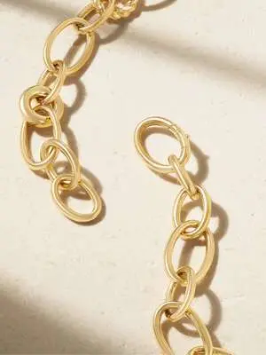 FOUNDRAE Oval Link 18-karat Necklace And Bracelet Set