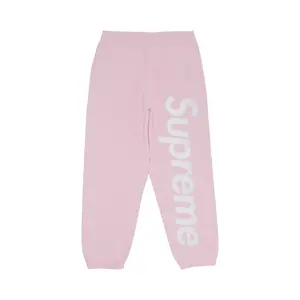 Supreme Satin Appliqué Sweatpant 'light - Pink