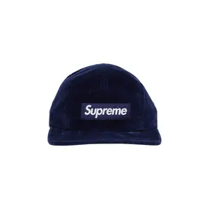 Supreme Corduroy Camp Cap - Blue