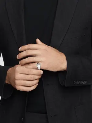 David Yurman Streamline Pinky Ring In Sterling 13mm