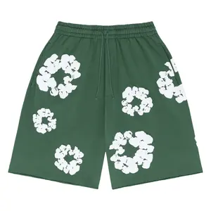 DENIM TEARS The Cotton Wreath Shorts - Green