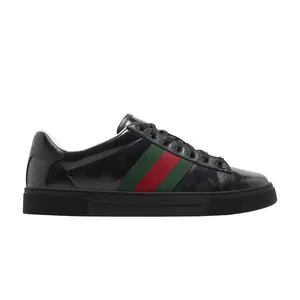 Gucci Ace Gg Crystal Canvas Sneakers - Black