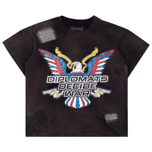 WHO DECIDES WAR BY EV BRAVADO Diplomats Decide T-shirt - Brown