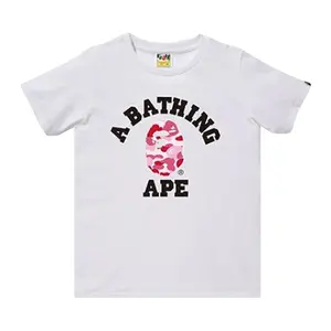 A BATHING APE Abc Camo College Tee - White