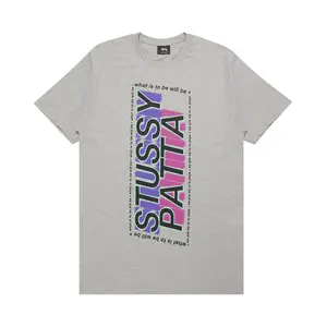 StÜssy X Patta What It Is To Be Will Be Tee - Grey