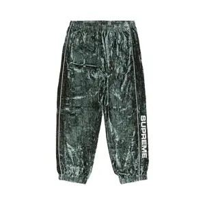 Supreme Crushed Velvet Track Pant 'olive