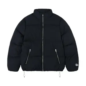 StÜssy Down Puffer Nylon Jacket - Black