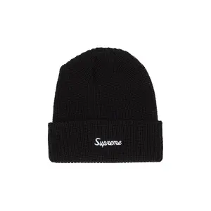 Supreme Loose Gauge Beanie Black