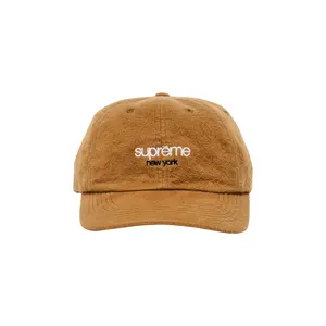 Supreme Washed Flannel 6-panel Cap - Tan