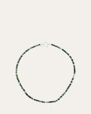 JAN LESLIE And Sterling Silver Beaded Necklace